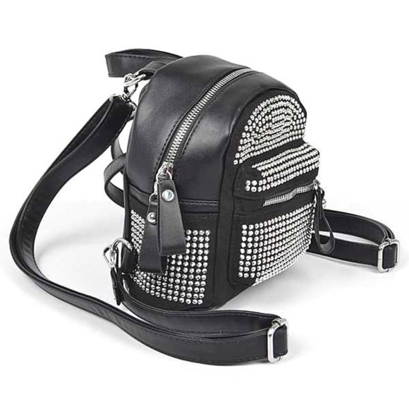 unbranded | Bags | Bnwt Brand New Rhinestone Studded Small Backpack ...